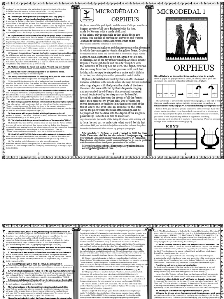 Microdedalo 1 Orpheus 601440 | PDF | Hades | Orpheus