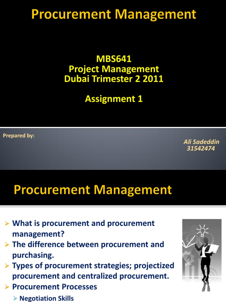 Procurement Management | PDF | Procurement | Request For Proposal