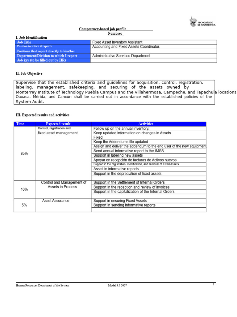Fixed Asset Inventory Assistant | PDF | Knowledge | Expert