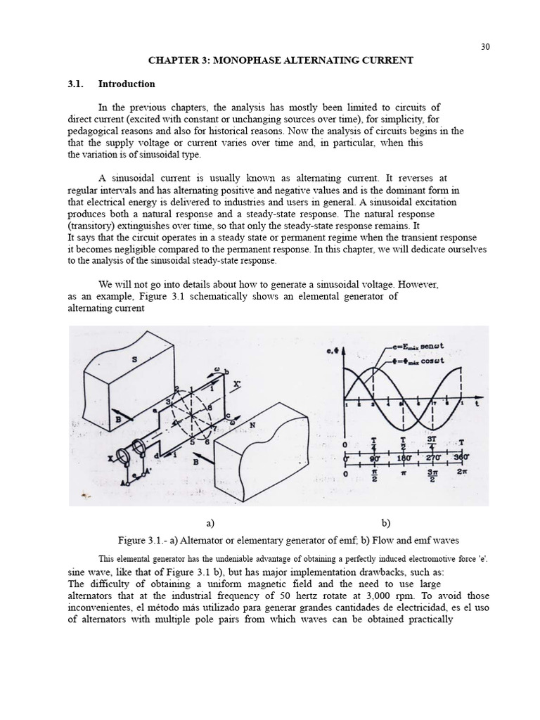 Single-Phase Alternating Current | PDF | Inductance | Electrical Impedance
