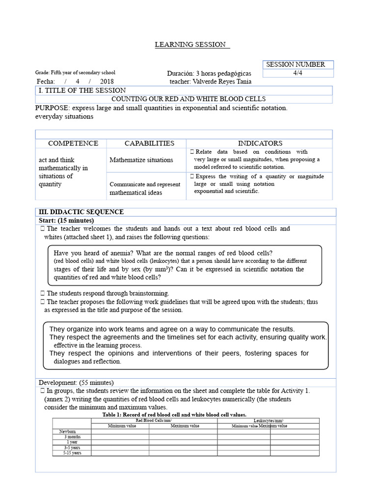 Scientific Notation | PDF | White Blood Cell | Blood Cell