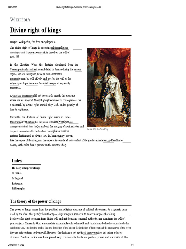 Divine Right of Kings Explained | PDF