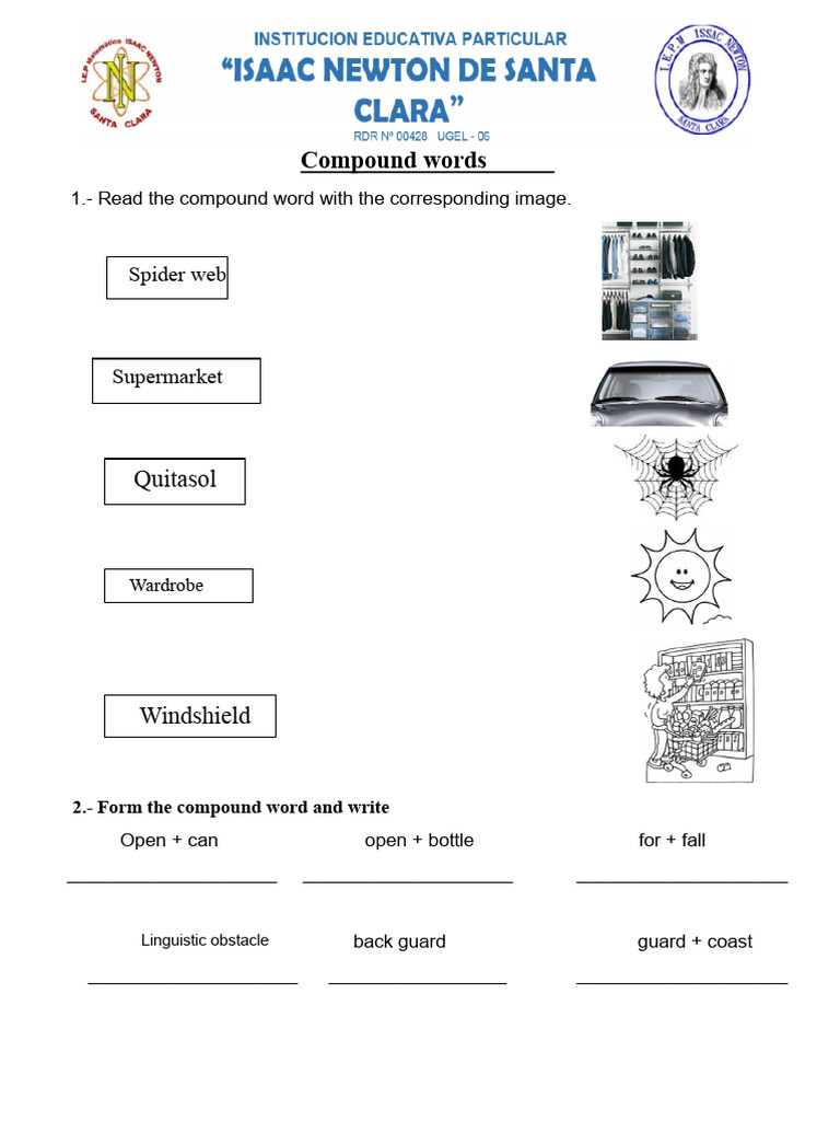 Understanding Compound Words and Exercises | PDF