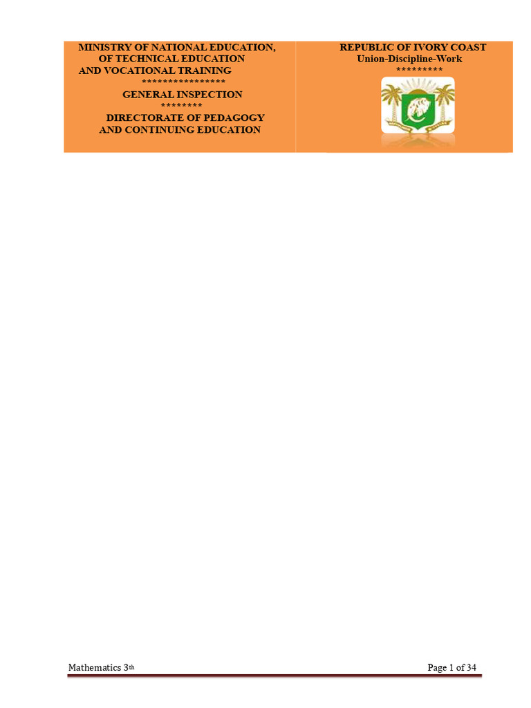 Educational math program 3rd grade 2020 | PDF | Trigonometric Functions ...