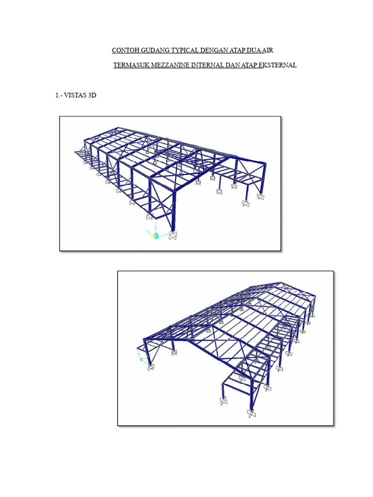 Contoh Gudang Dengan Atap Dua Air - Maret 2014 | PDF