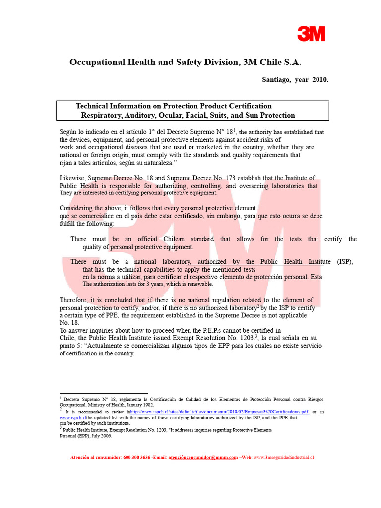 3M Quality Certificate | PDF | Personal Protective Equipment | Working ...