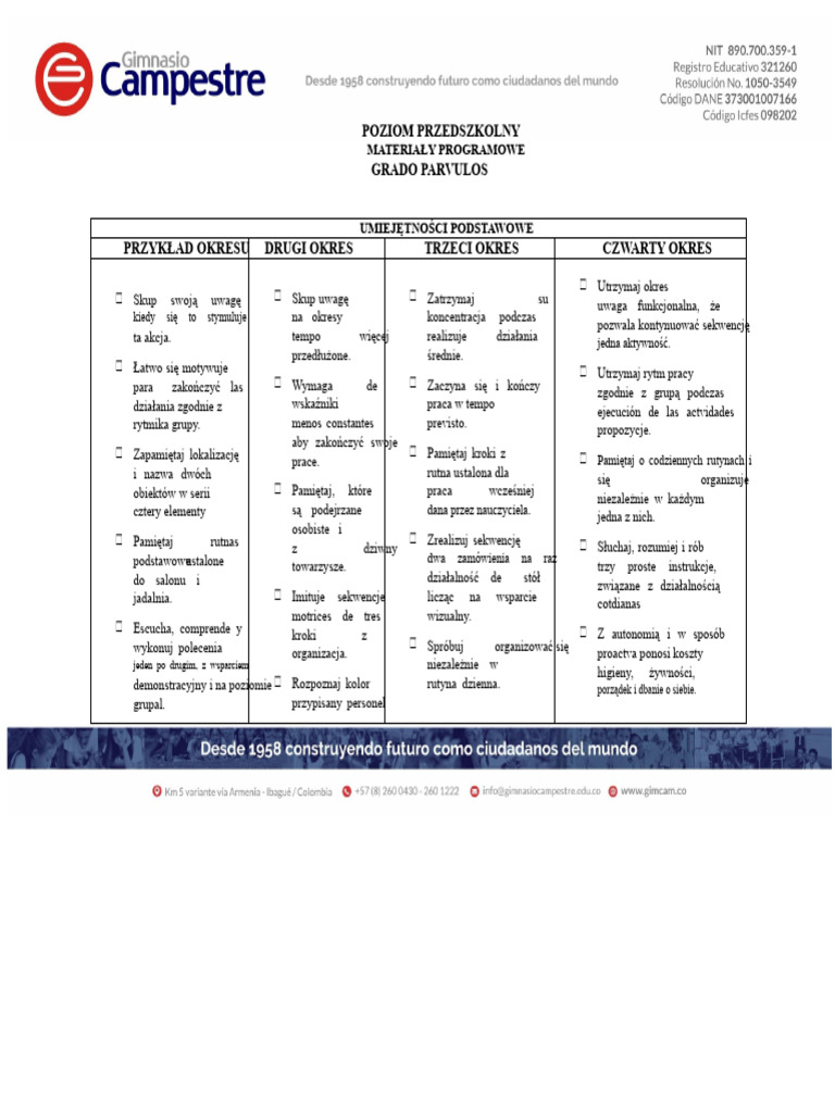 Program Nauczania Dla Przedszkolaków | PDF