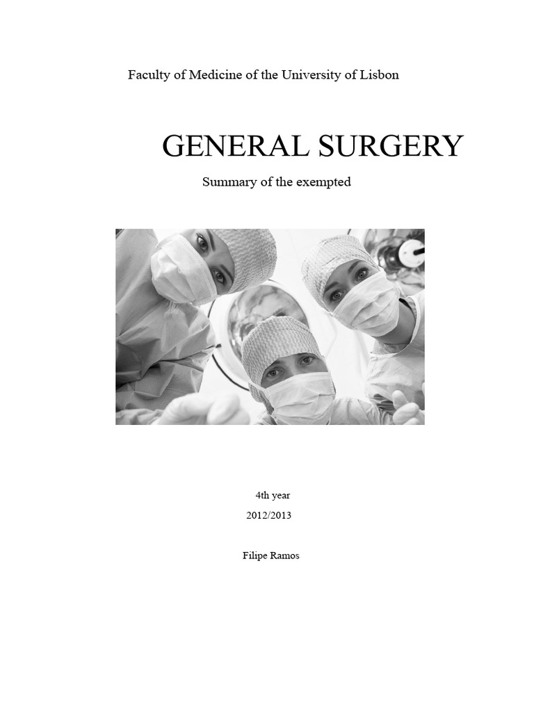General Surgery Summary | PDF | Peritoneum | Abdomen