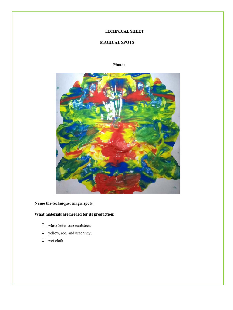 Magic Spots | PDF | Color | Behavioural Sciences