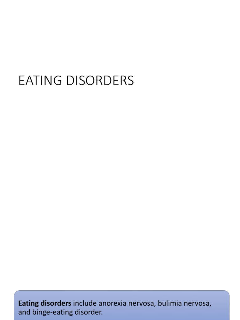 L14 Eating Disorder (Psychology) | PDF | Bulimia Nervosa | Anorexia Nervosa
