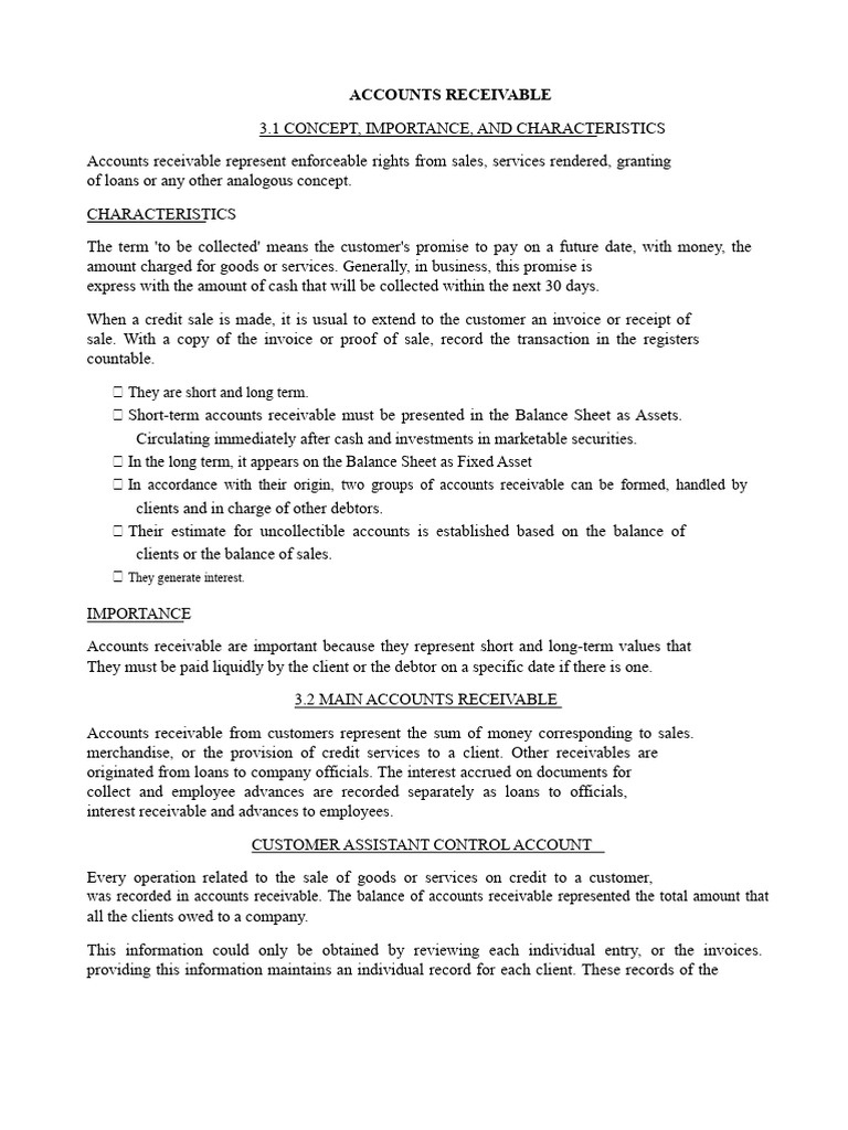 UNIT 3 Accounts Receivable | PDF | Interest | Bad Debt