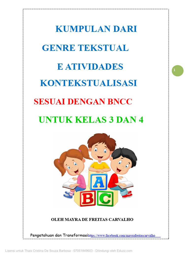 Aktivitas Genre Teks untuk Kelas 3-4 | PDF