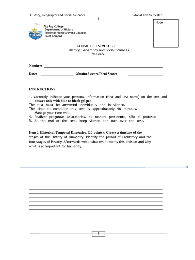 Global Test 7 Basic | PDF | Multiple Choice | Mesopotamia