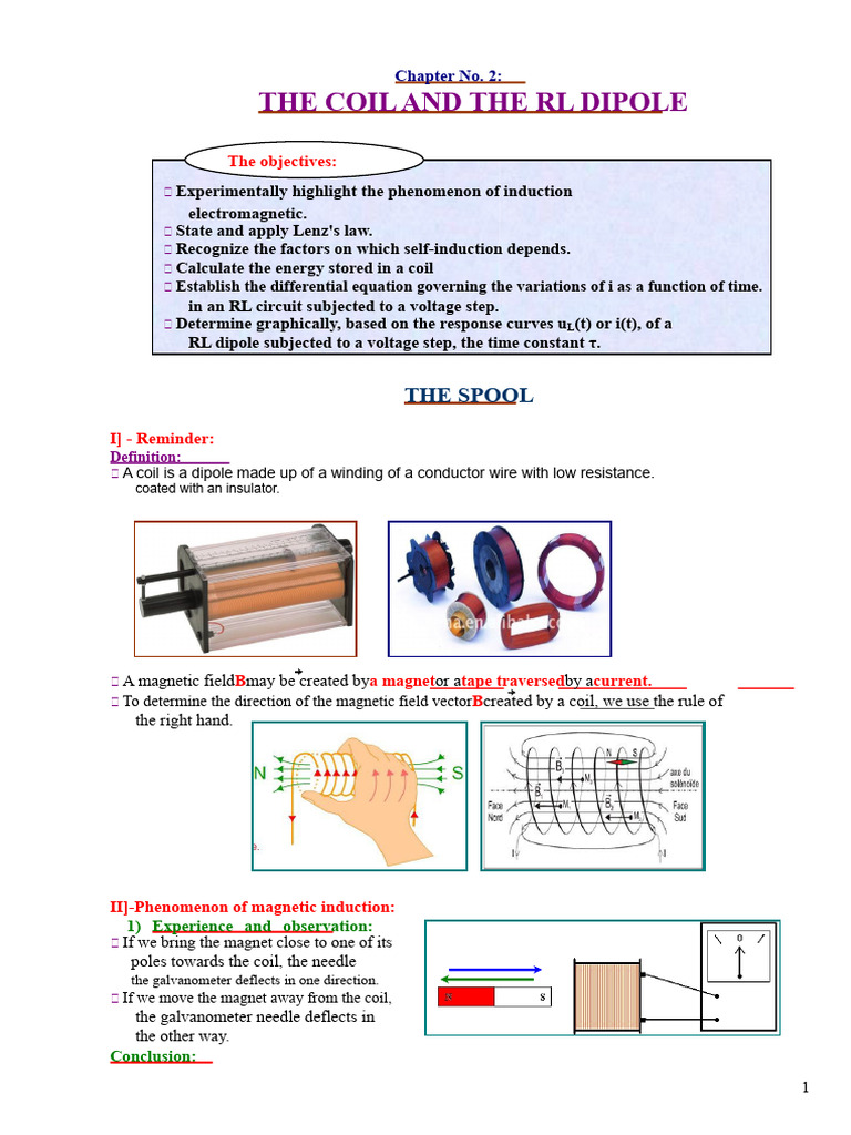 Understanding RL Circuit Induction | PDF | Inductor | Electromagnetic ...