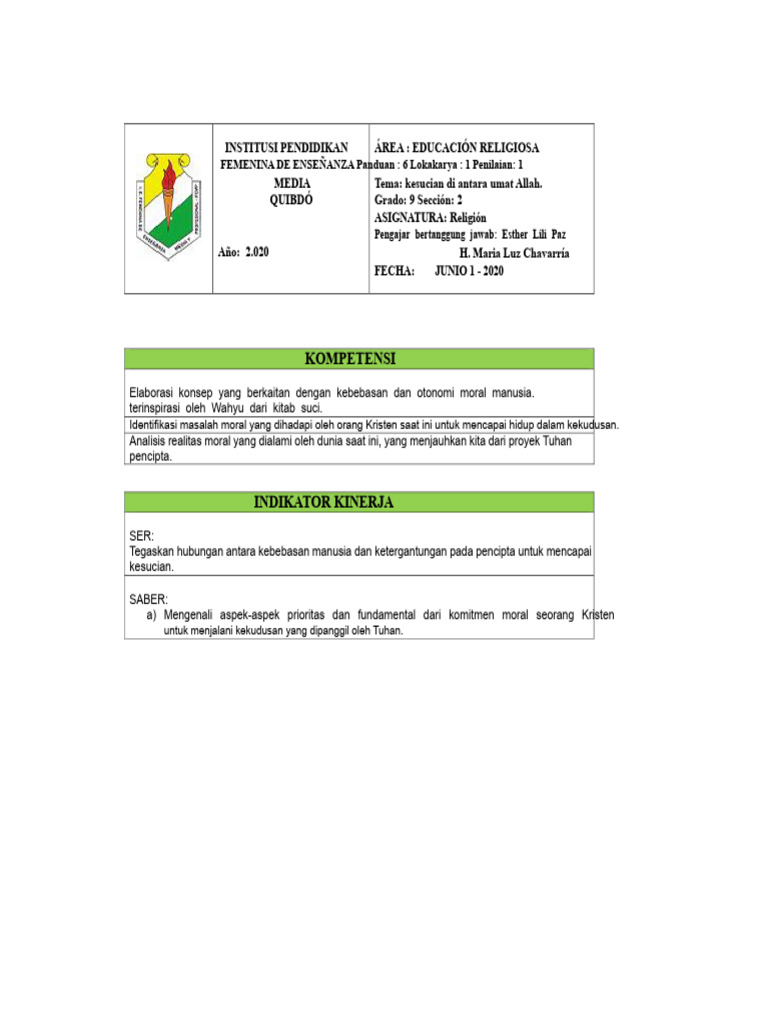 6 Pedoman Kesucian Di Antara Umat Tuhan. | PDF