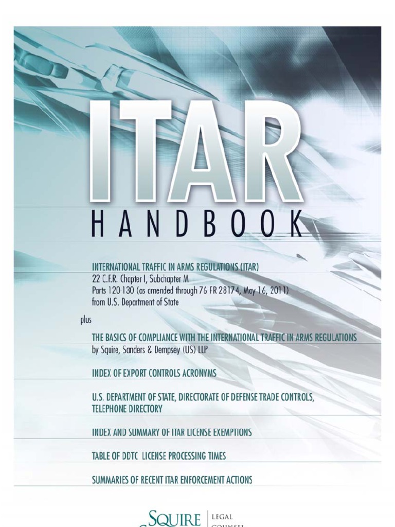 Itar Handbook a4 | Commonwealth (U.S. Insular Area) | Exports