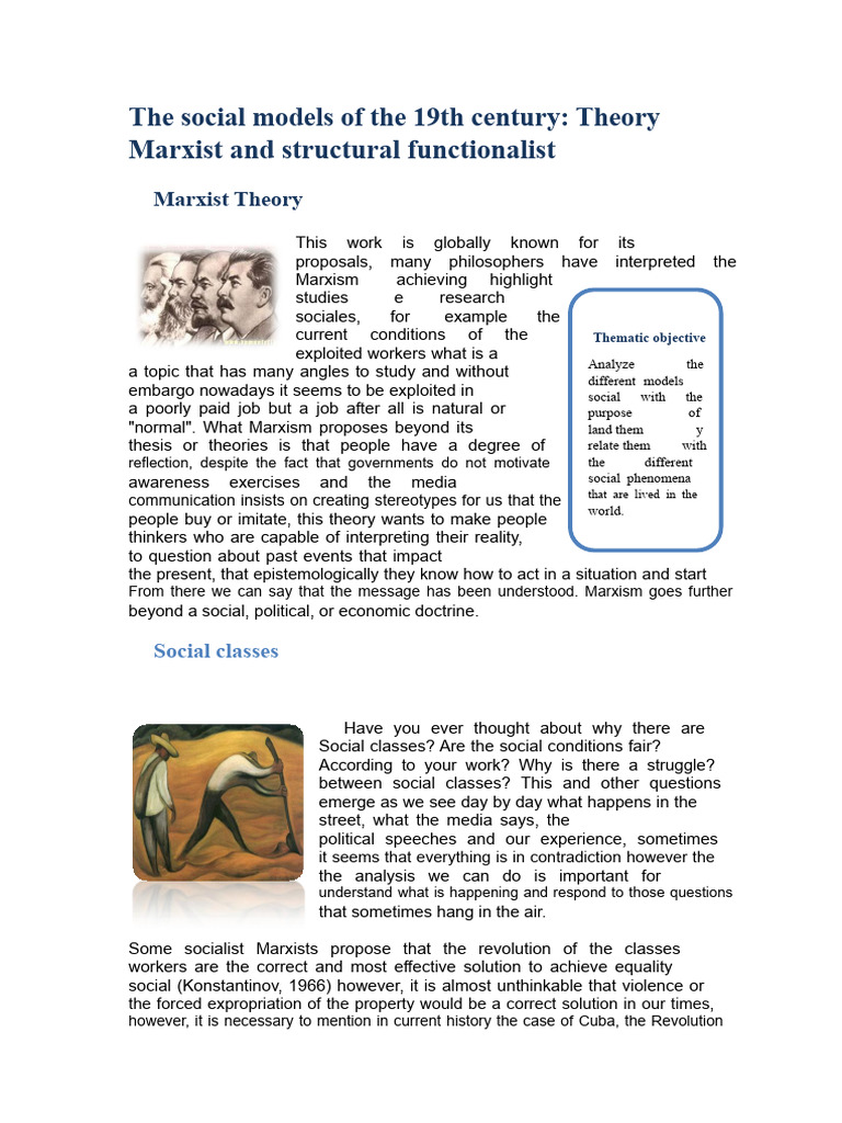 Marxist Theory and Structural Functionalism | PDF | Marxism | System