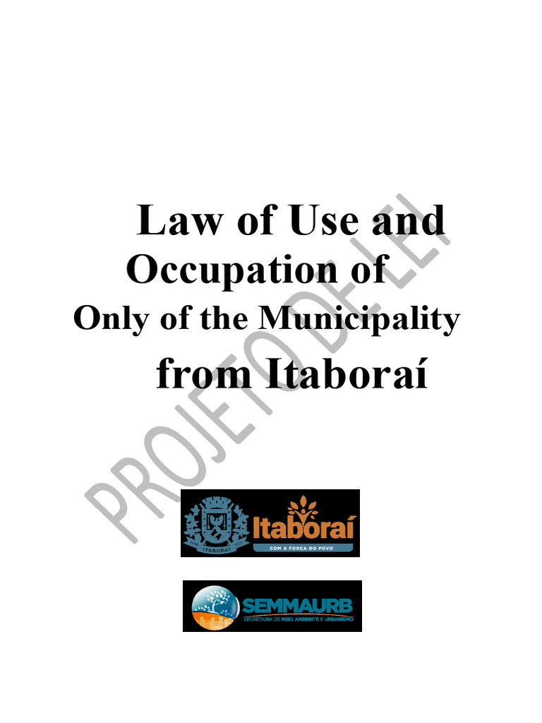 Land Use and Occupation in The Municipality of Itaboraí | PDF | Zoning ...