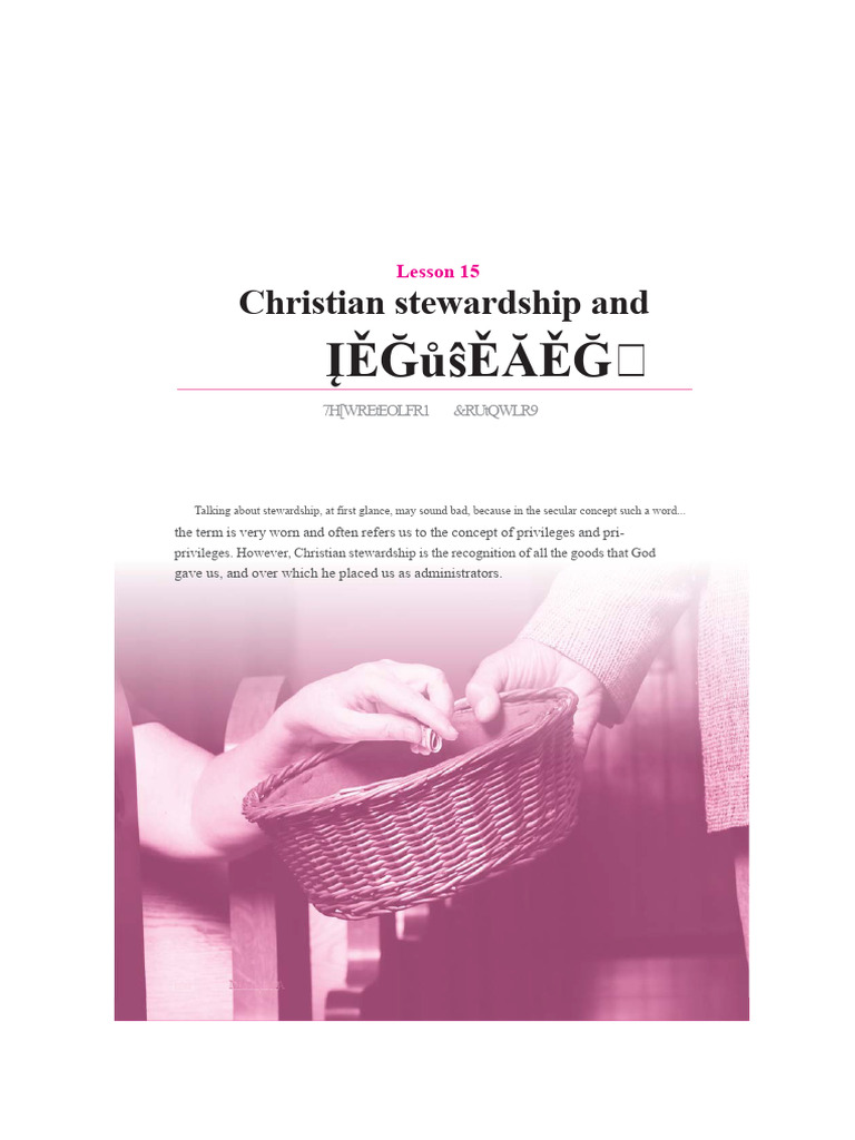 Understanding Christian Stewardship | PDF | Jesus | God In Christianity