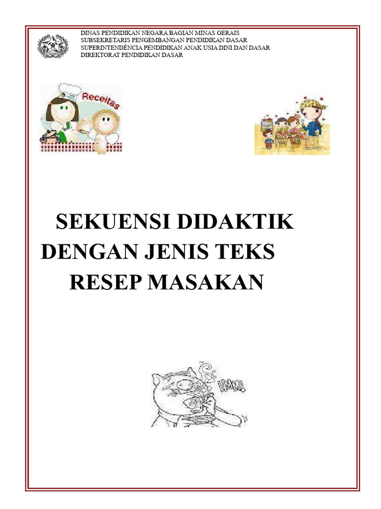 Resep Masakan: Panduan Didaktik Dasar | PDF