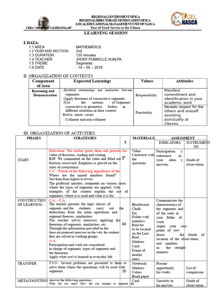 Segments Session | PDF | Learning | Behavioural Sciences