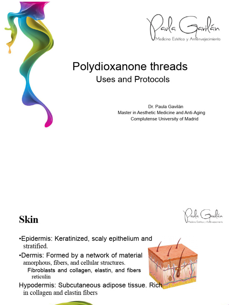PDO Threads: Uses and Protocols Guide | PDF | Collagen | Surgical Suture