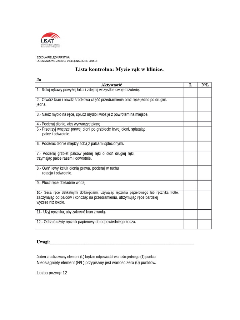 Lista Kontrolna Procedur | PDF