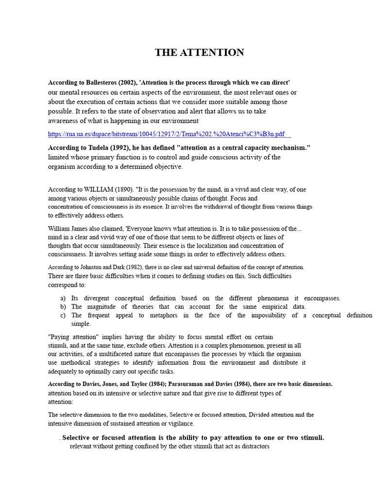 Attention | PDF | Attention | Thought