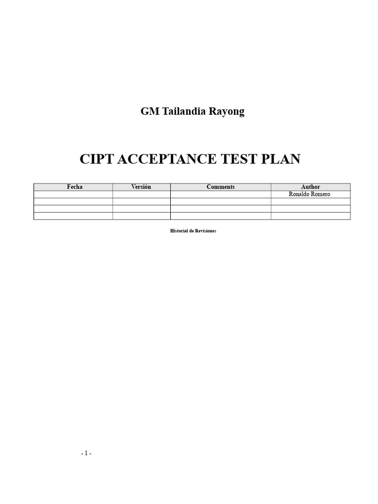 Plan de Prueba Del IPT - Propuesta | PDF | Servidor (Computación ...