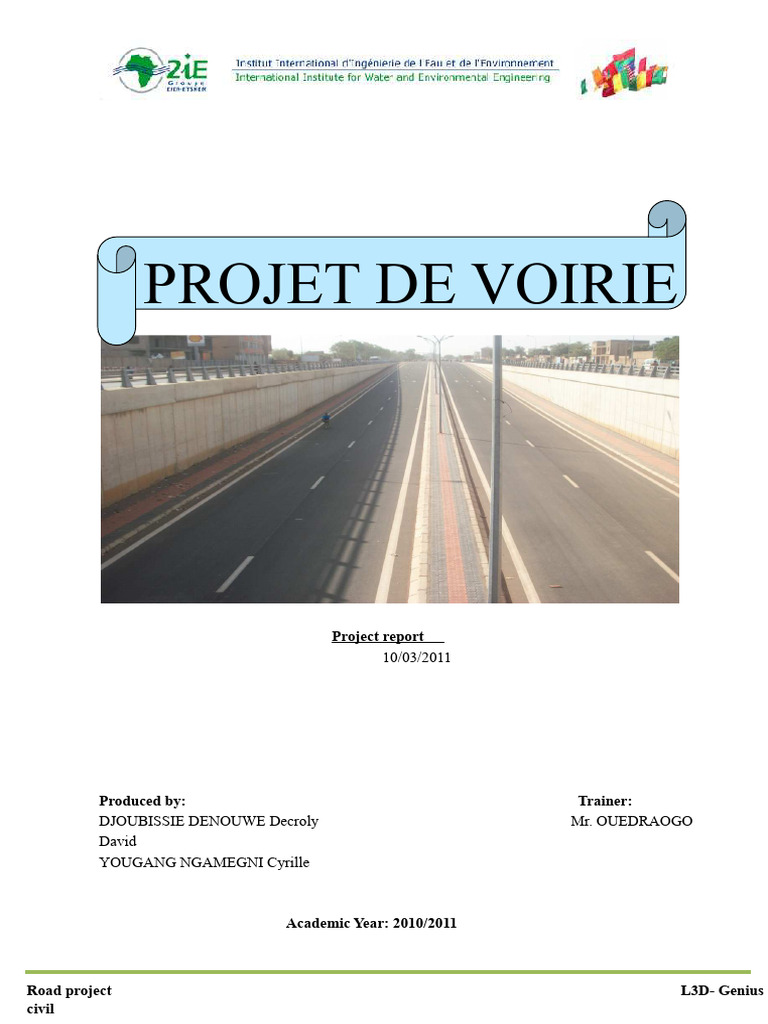 ROAD PROJECT | PDF | Geotechnical Engineering | Road