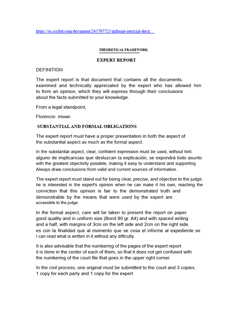 Expert Report Model | PDF | Expert | Complaint
