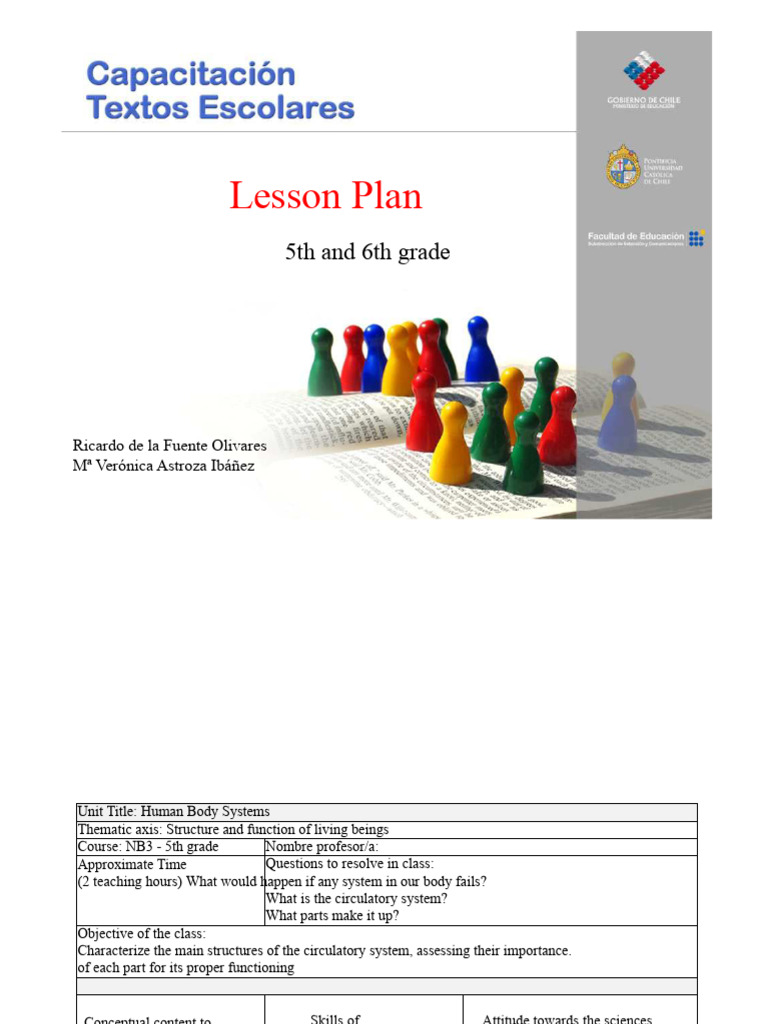Lesson Plan 5 and 6 | PDF | Circulatory System | Lesson Plan