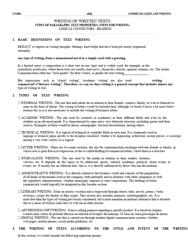 MODULE #4 - Writing of Written Texts | PDF | Essays | Idea