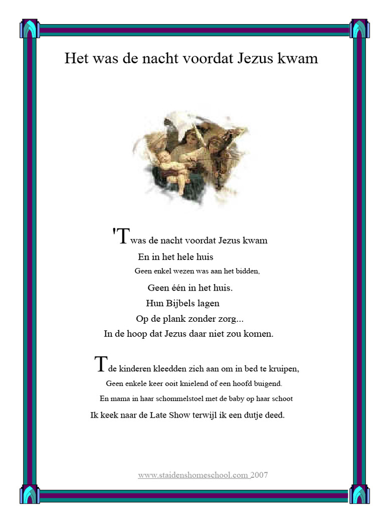 Het Was de Nacht Voordat Jezus Kwam | PDF