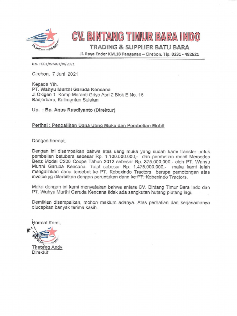 Bintang Timur Bara Indo-Mercy | PDF