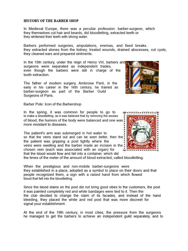 Evolution of Barber Shops and Practices | PDF | Scissors