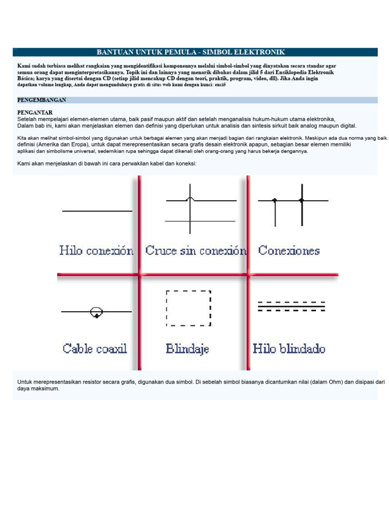 Simbol Elektronik untuk Pemula | PDF
