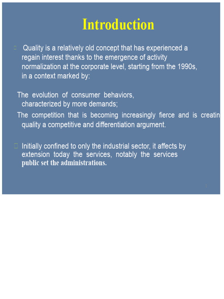 Evolution of Quality Management Concepts | PDF | Audit | Quality Management
