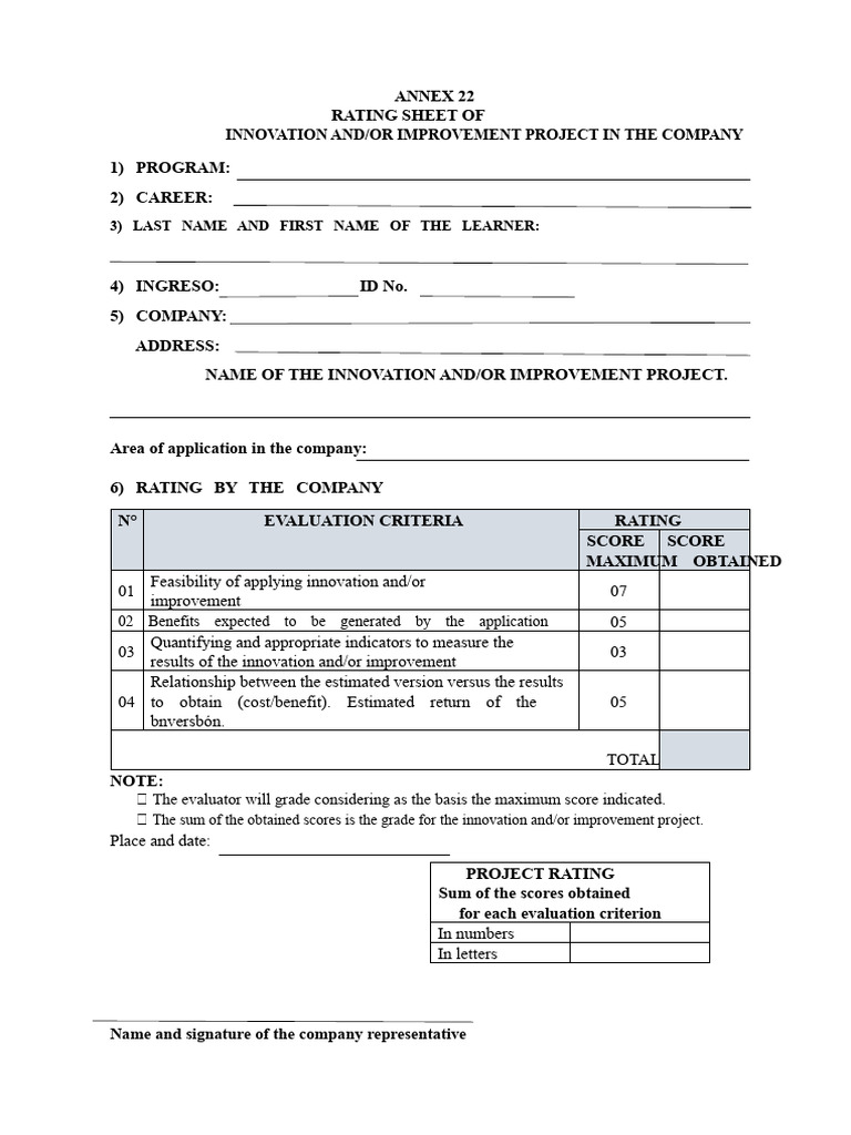 ANNEX 22 SHEET 2 | PDF