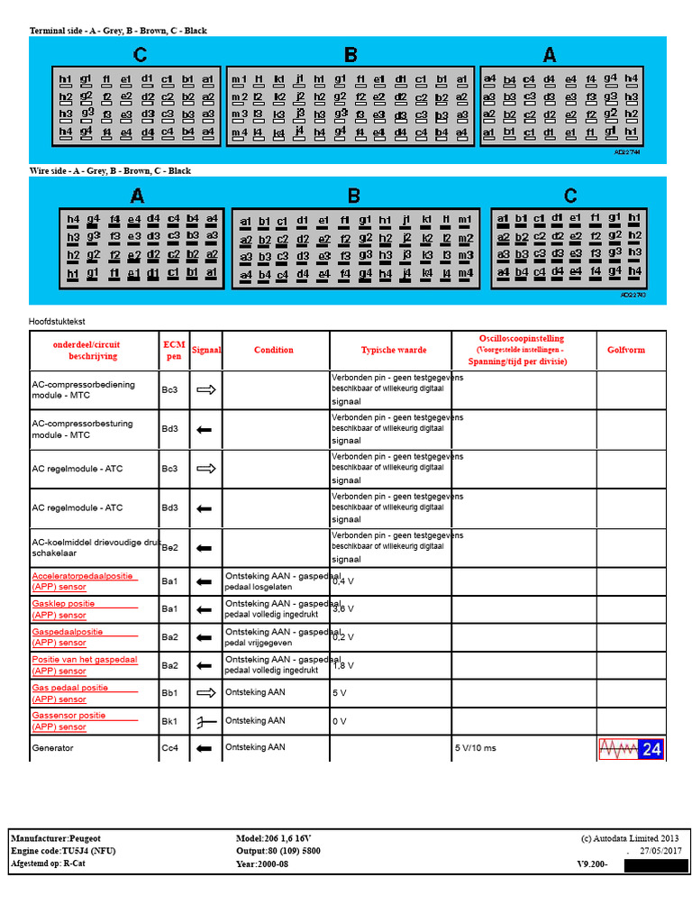Pinout Peugeot 206 PDF | PDF
