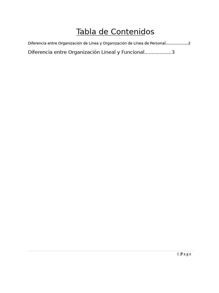 Línea, Personal de Línea, Organización Funcional | PDF | Business ...