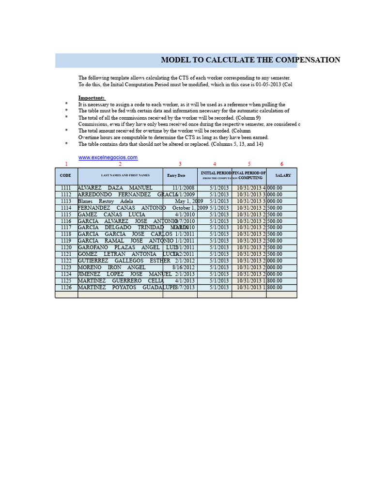 Template To Calculate CTS in Excel | PDF | Overtime | Salary