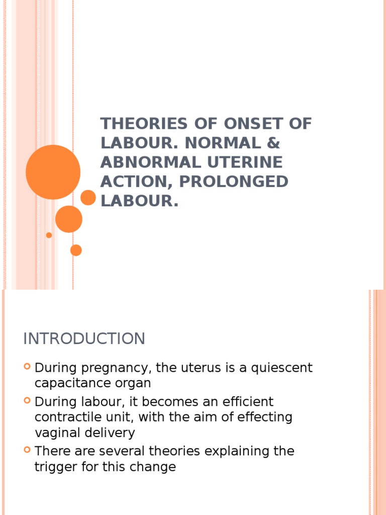 Theories of Onset of Labour | Childbirth | Fetus
