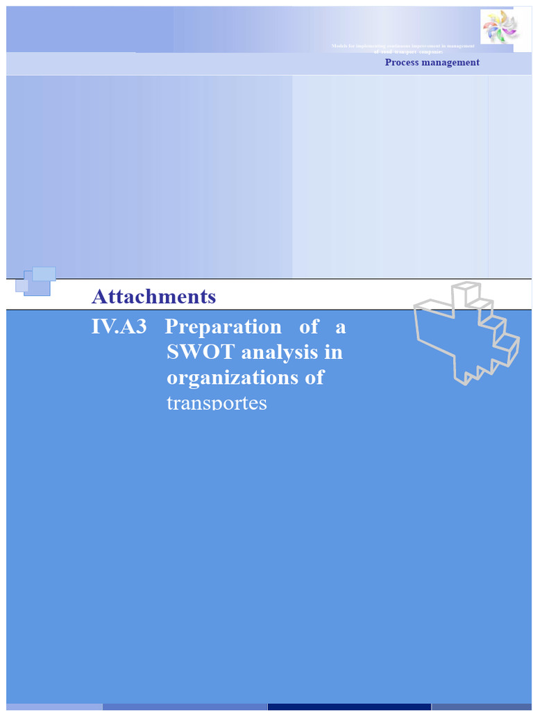 SWOT Analysis for Transport Companies | PDF | Swot Analysis | Supply Chain
