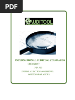 Initial Audit Engagements: Opening Balances | PDF | Audit | Auditor's ...