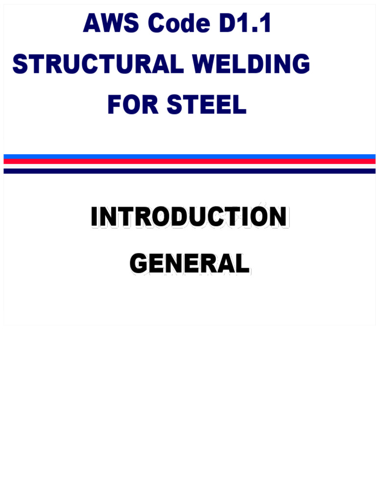AWS D1.1 Summary | PDF | Welding | Construction