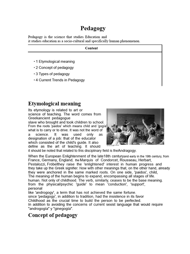 The Pedagogy | PDF | Pedagogy | Constructivism (Philosophy Of Education)