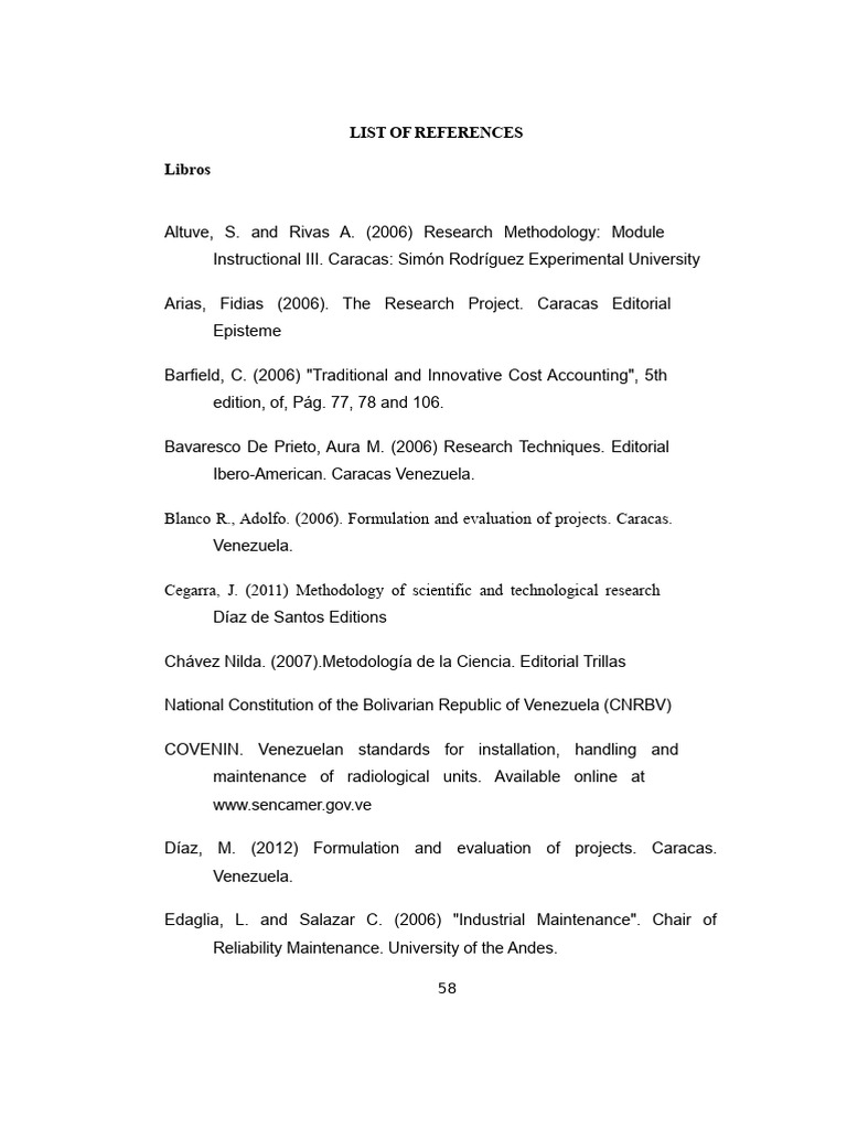 Bibliographic References | PDF | Venezuela