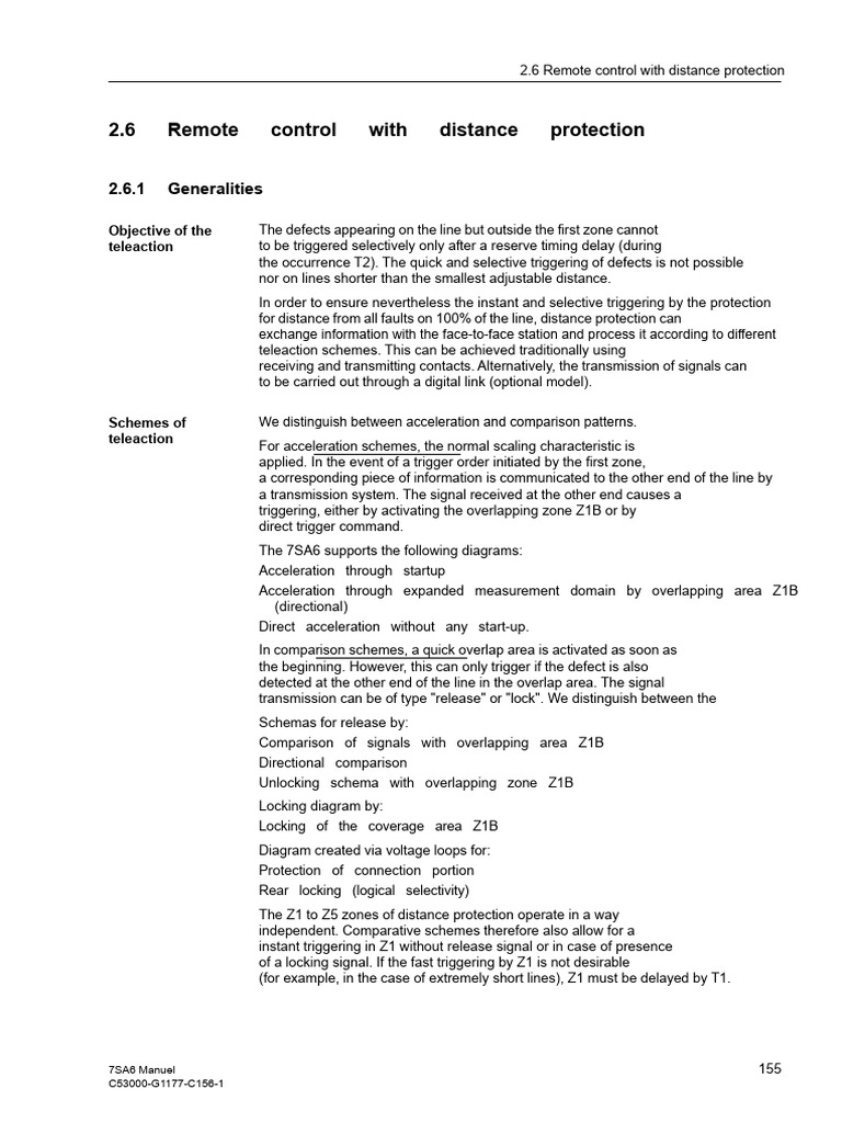 Remote Control for Distance Protection | PDF | Telecommunications ...