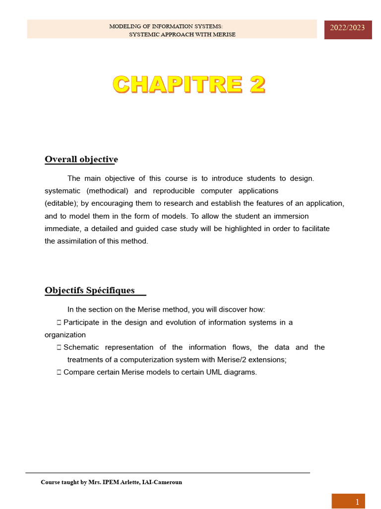 MERISE 2: MCC, MCD, MCTA, MOTA, MLD and MPD | PDF | System | Databases